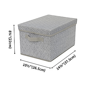 GRANNY SAYS Bundle of 3-Pack Extra Large Rectangle Storage Bins & 3-Pack Large Rectangle Closet Storage Bins with Lids