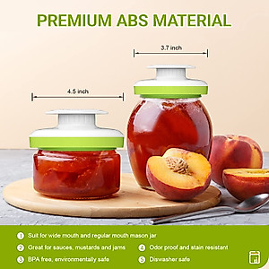Mason Jar Vacuum Sealer for FoodSaver Vacuum Sealer,Jar Sealer and Accessory Hose Kit for Wide&Regular Mouth Mason Jar,Canning Jars Vacuum Sealer Kit with Lid Opener Compatible with Most Vacuum Sealer