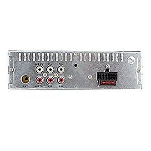 Jensen MPR2121 | 12 Character LCD Single DIN Car Stereo Receiver | RGB Custom Colors | Push to Talk Assistant | Bluetooth Hands Free Calling & Music Streaming | AM/FM Radio | USB Playback & Charging