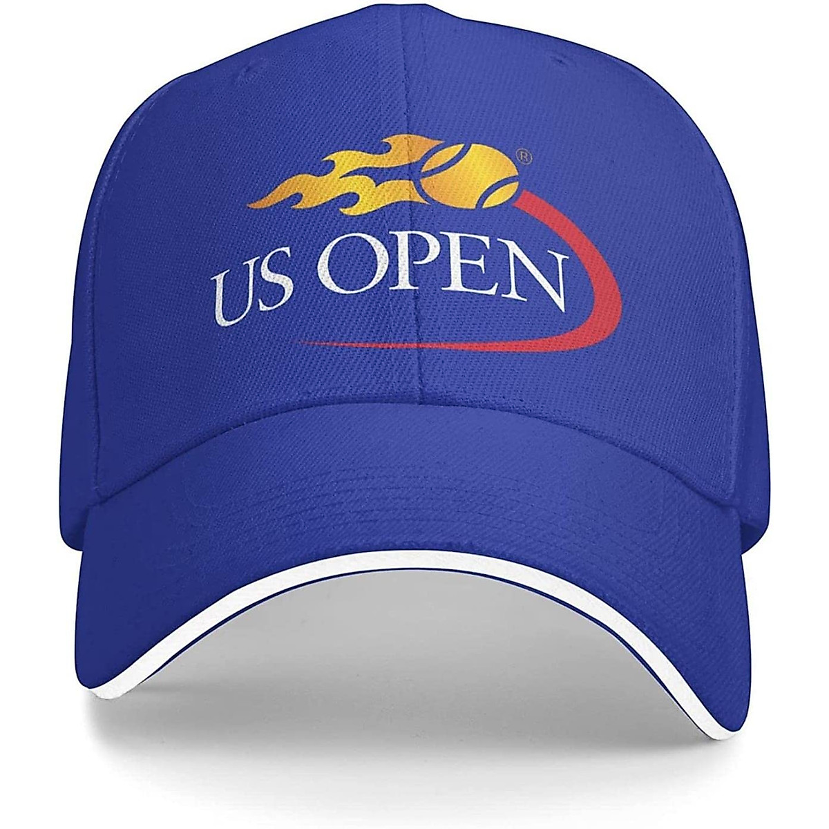 Us Open Tennis Sandwich Cap Unisex Classic Baseball Capunisex Adjustable Casquette Dad Hat Blue, One Size
