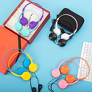 Kids Headphones 24 Pack Bulk for School Classroom Students, Ladont Class Set Headsets Perfect for Children Toddler Teen Boys Girls and Adult (8 Mixed Colors)