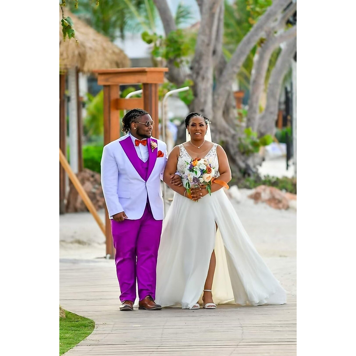 Royal Blue Tux for Men for Wedding Slim Fit 3 Piece Suit One Button Prom Suits Blazer Vest & Trousers