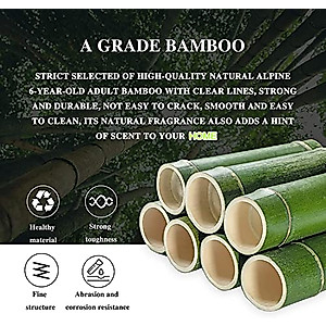 DGDCDV Floating Shelves Wall Mounted, Rustic Natural Bamboo Wood Wall Shelves for Storage, Farmhouse Hanging Edge Shelf for Bathroom Bedroom Kitchen Office Living Room, Set of 3 Different Sizes