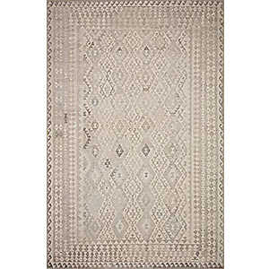 Justina Blakeney x Loloi Malik Collection MAL-03 Ivory / Stone 8'-4" x 11'-6" Area Rug