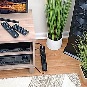 Tripp Lite Surge Protector Power Strip TL P74 RB 120V Right Angle 7 Outlet Black