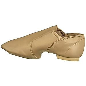 Capezio Women's E-Series Jazz Slip On Shoe, Caramel, 11