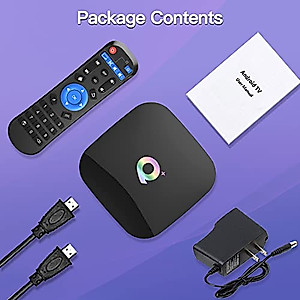 Android 10.0 TV Box 2GB RAM 16GB ROM with H616 Chip Quad-core Android TV Box Supports 2.4GHzWiFi/100M LAN/6K 3D Ultra Clear/H.265 Decoding/USB2.0 Android Box Smart TV Boxes
