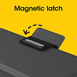 OtterBox iPhone 14 Pro Max (ONLY) Strada Series Case - SHADOW (Black), card holder, genuine leather, pocket-friendly, folio case