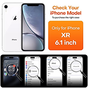 CellEver Clear Full Body Case for iPhone XR, Heavy Duty Protection with Anti-Slip TPU Bumper and [2 Tempered 9H Glass Screen Protectors] Shockproof Transparent Phone Cover 6.1 Inch (Black)