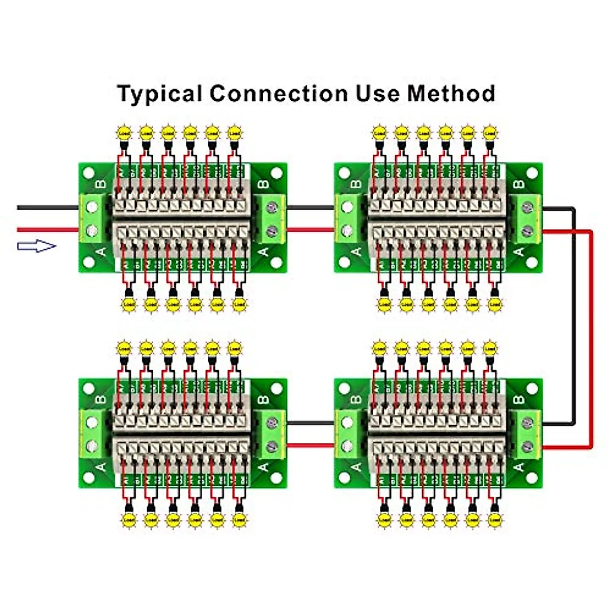 16Amp AC/DC 2x12 Position Terminal Block Distribution Module