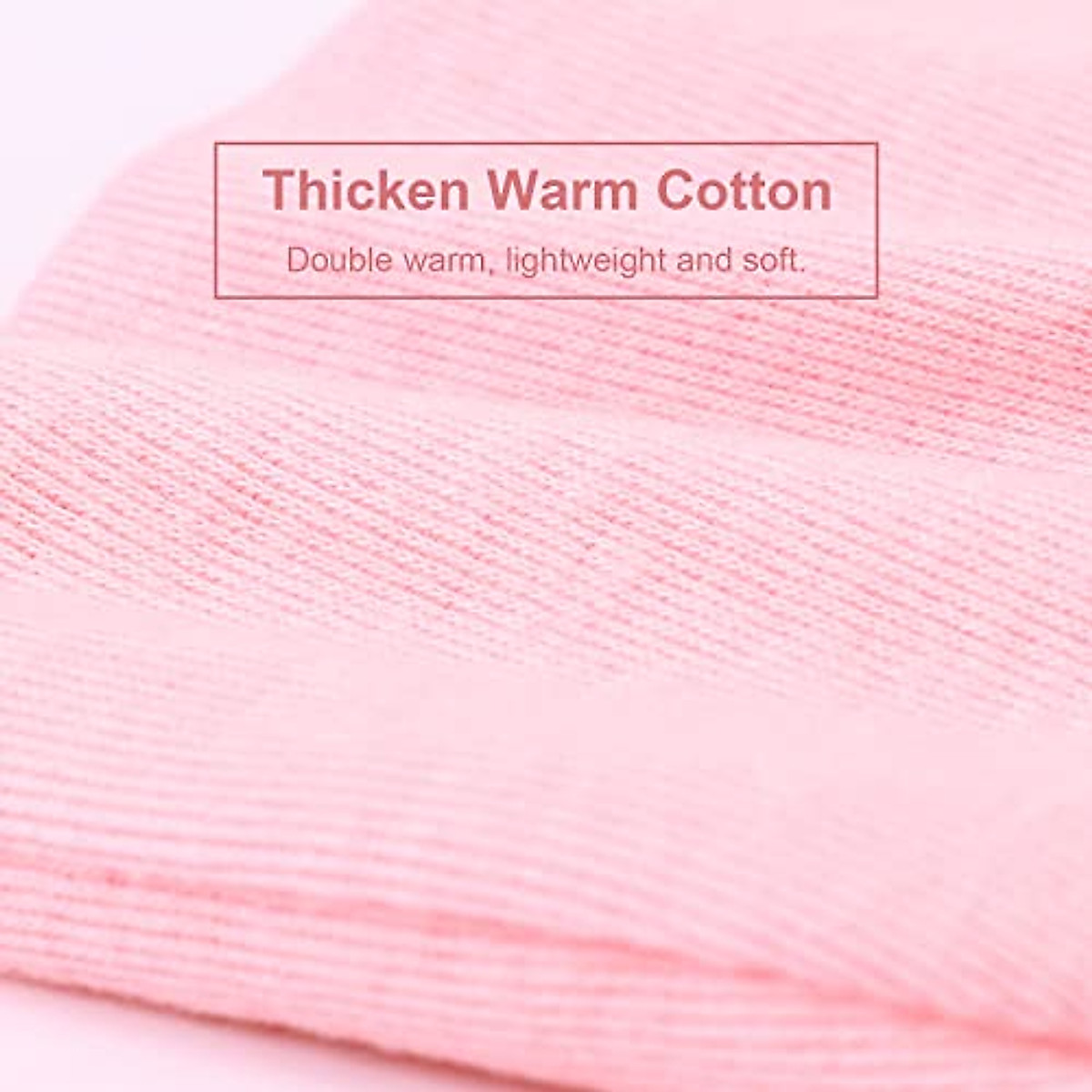 BQUBO Newborn Baby Hospital Hats Beanie Bow Infant Caps Baby Cotton No Scratch Mittens Set for 0-6 Months