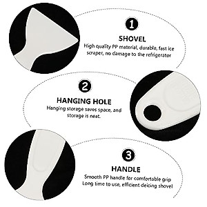 6 Pcs deicing Shovel Mini fridg Mini Portable Fridge car Tools Refrigerator Mini Fridge ice Scraper defroster Ice Removal Scoop ice Shovel ice Scoop Windshield Window Scraper pp