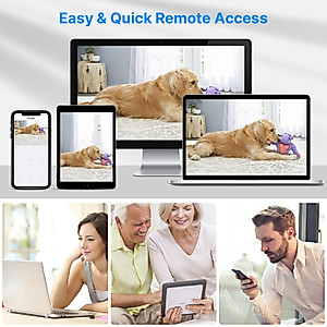 8CH Hiseeu Security Camera System, 1TB HDD Home CCTV Camera Security System w/4pcs 1080P Indoor&Outdoor Security Cameras, Face Detection, Instant APP Alert, Playback, Night Vision for 7/24 Record