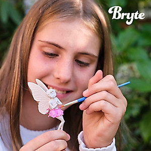 Bryte Fairy Garden & Flower Growing Kit | Grow Your Own Magical Fairy Garden & Play | Everything Included - Tin Planter, Figurines, Seeds, Soil, Tools & More | STEM Projects, Crafts & Gifts | Ages 4+