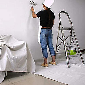 Kingorigin Canvas Drop Cloth 4x12 feet for Painting