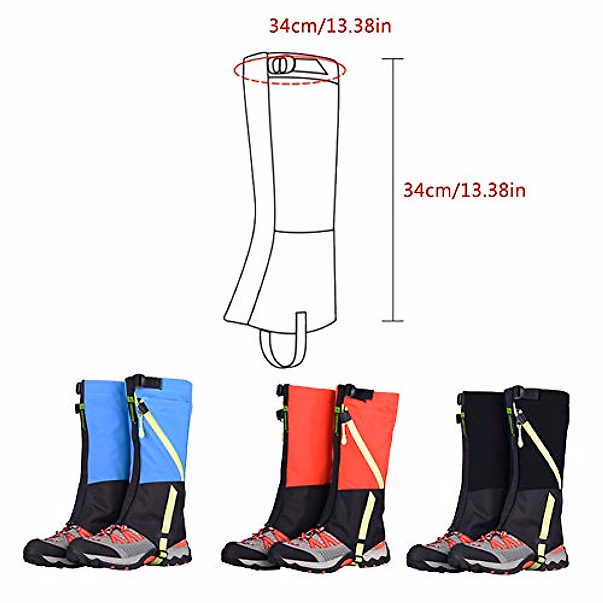 HomDSim Children Leg Gaiters Outdoor Waterproof Snow Gaiter for Kids Hiking Climbing Hunting Leg Cover Shoes Gaiters