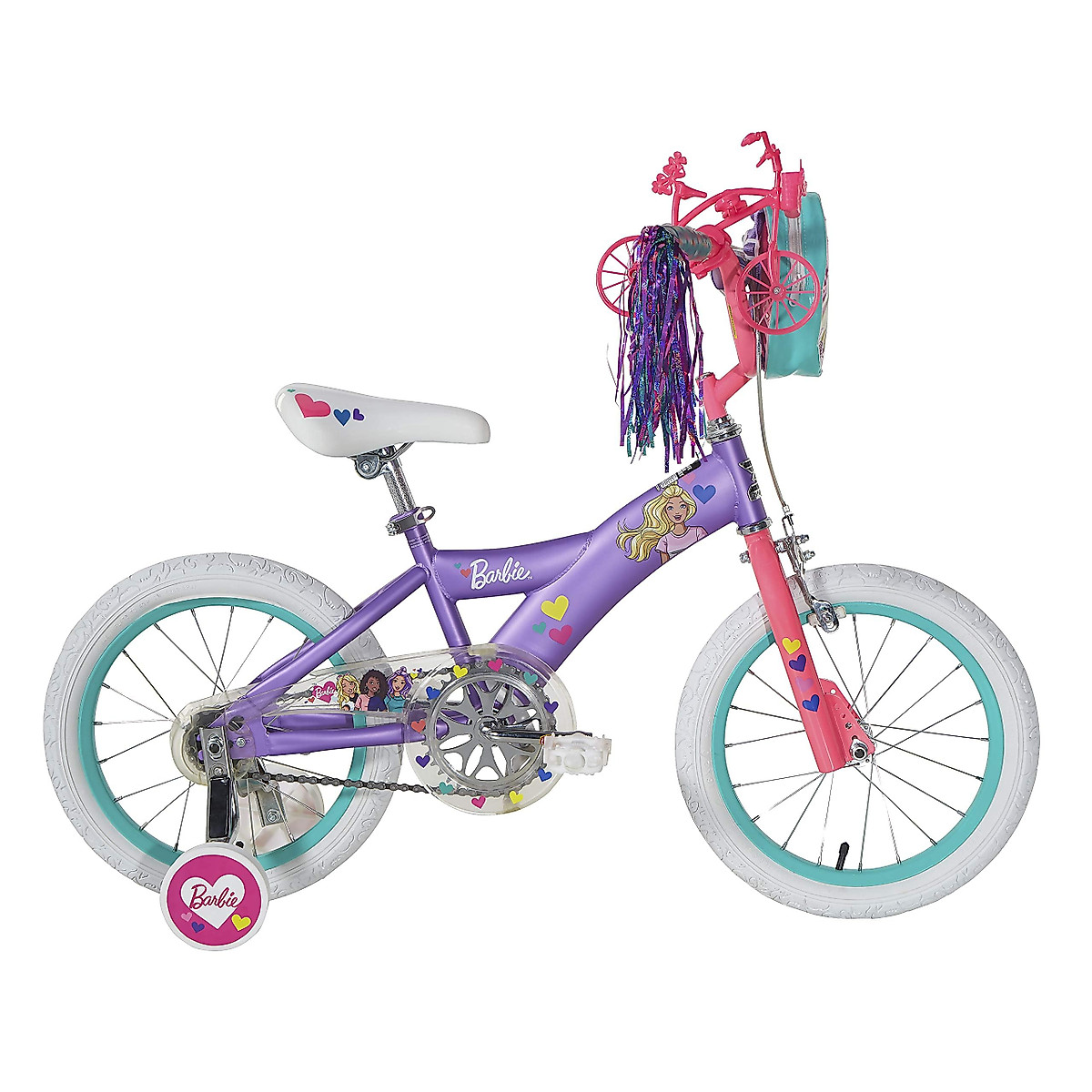 Dynacraft Barbie 16" Children's Bike Fun and Stylish Design, Sturdy and Durable, Perfect for Kids Learning to Ride, Easy to Assemble, Ideal for Young Riders