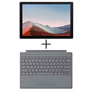 Microsoft Surface Pro 7 - Intel Core i5-8GB Memory - 256GB SSD - Platinum - with Signature Type Cover Included (Renewed)
