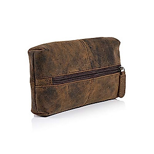 KomalC Leather Zip-Lock Cosmetic Makeup Pouch Bag Pen Pencil case **SALE**