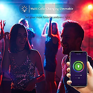 Avatar Controls Smart LED Light Bulb, Alexa Light Bulbs WiFi Dimmable 2 Pack Work with Google Home/Smart Life APP, RGBCW Color Changing Lights, No Hub Required (800LM E26 A19 8W=70W Equivalent)