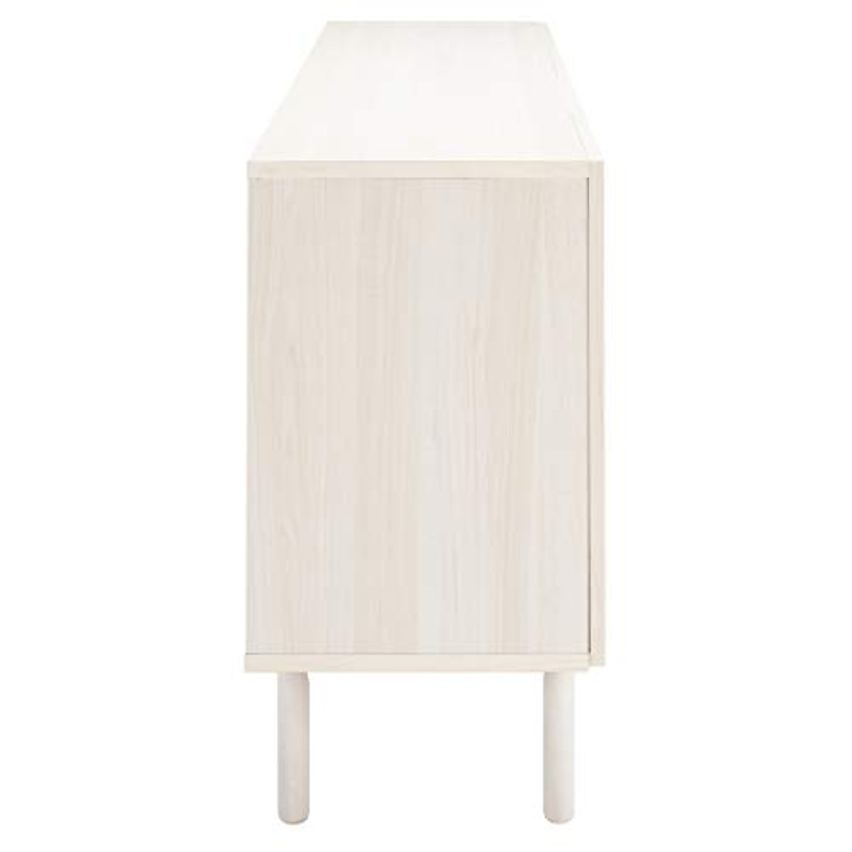 Safavieh Home Collection Piran White and Gold 4-Door 2-Shelf Media (65-inch Flat Screen) TV Stand