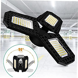 BUTIFULSIC Workshop Folding Light Outdoor Flood Lights Outdoor Motion Lights High Bay Lights Outdoor Security Lights LED Garage Ceiling Lights Work Lights Garage Light Deformation Lamp Black