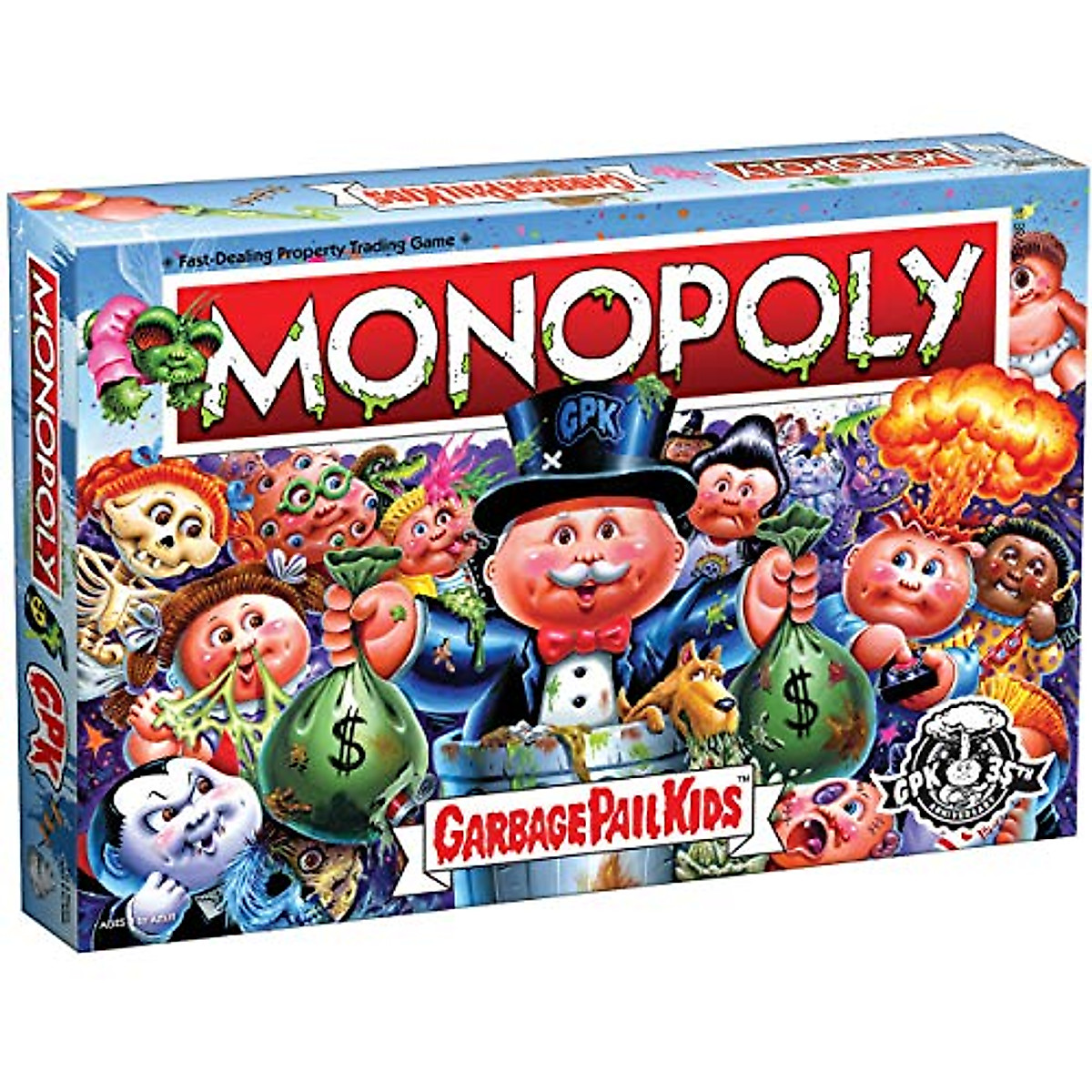 Monopoly Garbage Pail Kids | Based on Topps Company Garbage Pail Kids Trading Cards | Collectible Monopoly Game | Officially Licensed Garbage Pail Kids Game