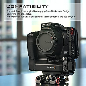 Tilta Camera Cage for BMPCC 6K Pro/G2 | Protective Gear | Mount Accessories | Compatible with Blackmagic Design Pocket Cinema Camera 6K Pro (Black, Basic Kit)