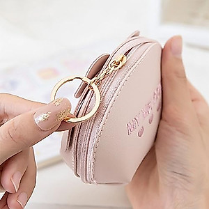 Kawaii Coin Purse Keychain,Cute Wallets for Teen Girls，Cartoon Wallet for Backpack Decoration (Melo)