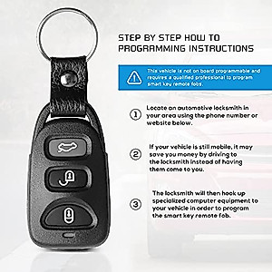 VOFONO Fits for Car Key Fob Keyless Entry Remote Hyundai Accent 2011-2012/ Elantra 2006-2011/ Sonata 2006-2010 ( OSLOKA-310T ) Pack of 1