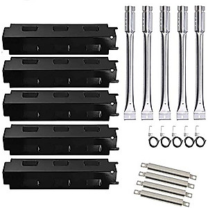 Grill Replacement Parts for Charbroil 463230515 463230514 463239915 Grills, Grill Burner, Heat Plate Shield, Crossover Tubes, Ignitor Repair Kit for Charbroil 463230512 463230513 463230511 Gas Grills
