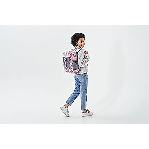 LandTrek Kids Backpack for Girls, Kindergarten Elementary Bookbags, Preschool Backpack, Ideal for School & Travel Backpacks (Tropical Flowers, 17.5")