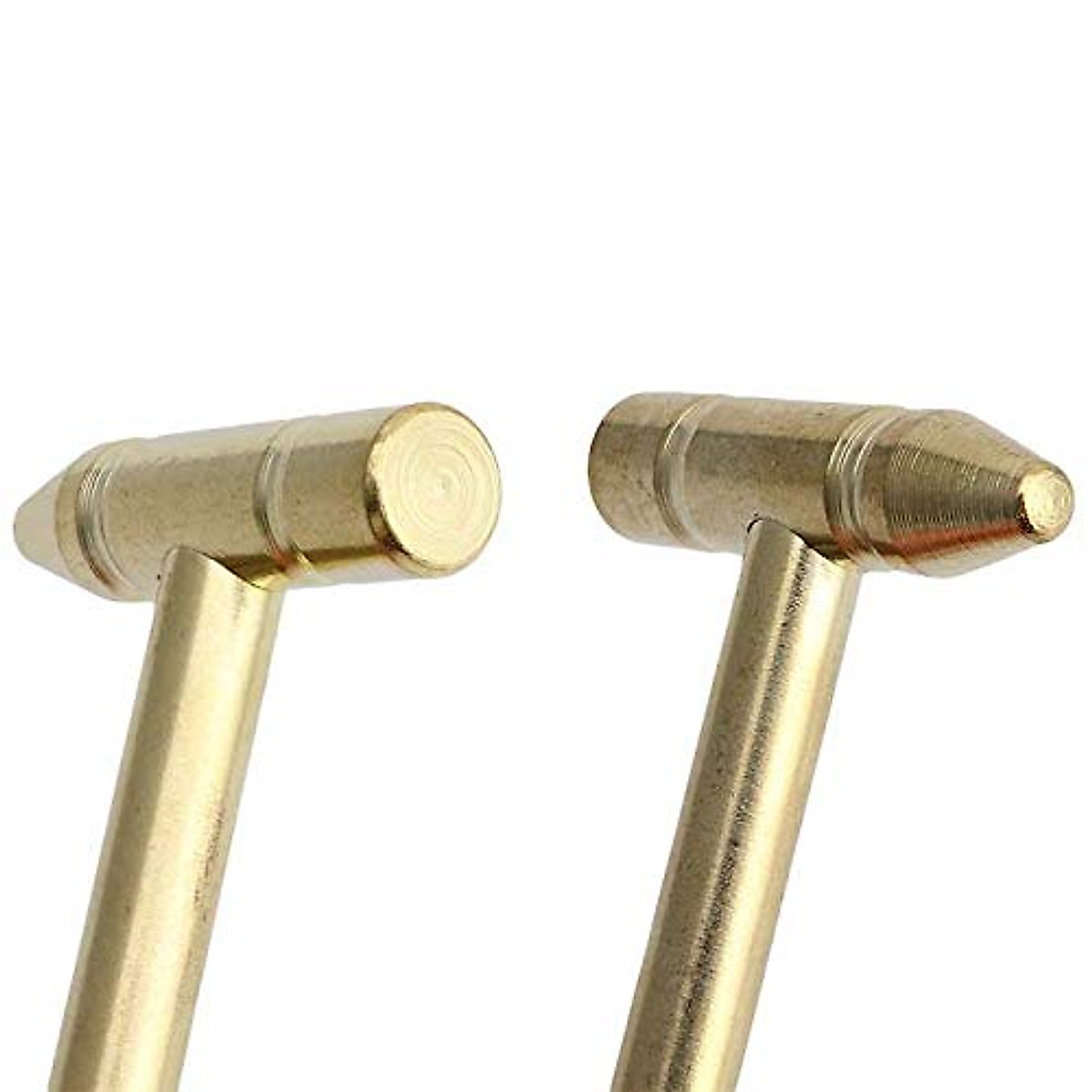 Kinobo 6 in 1 Mini Multifunction Copper Hammer & Screwdriver Hand Tools Ideal for Watchmaker Jewelers and Eating Walnuts. (Gold)