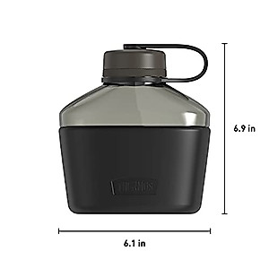 ALTA SERIES BY THERMOS Plastic Canteen Bottle 32 Ounce, Espresso Black