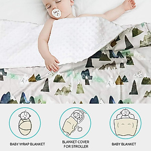 TANOFAR Baby Blankets & Car Seat Cover, Summer Cozy Sun & Warm Cover & Crib Receiving Blanket 30x40Inch, Mountains