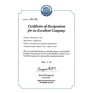 C&G Korea Masks [5 Pc] Disposable Black KF94 Certified C&G Korea Face Masks, 5 Count (Pack of 1)