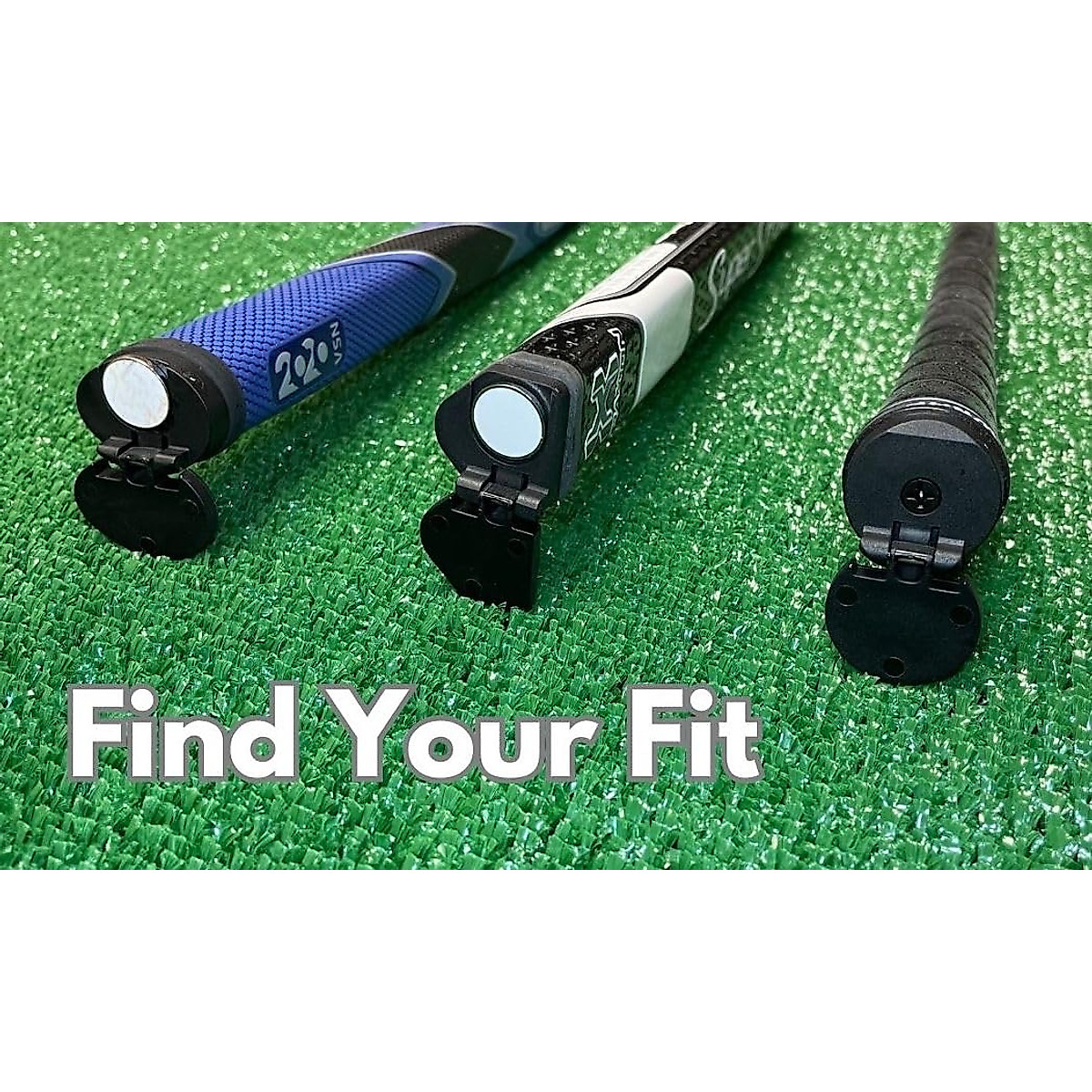 Golf Chipper and Putter Prop Stands – Hinged Putter Stand Cap Keeps Golf Club Shafts Off Ground – Putter Holder by HD Products (Ovesized)