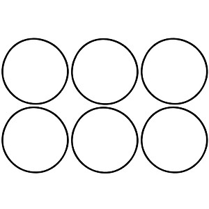 AppliaFit O-Rings Compatible with GE KWGE25RG & WS03X10038 for GE 2.5 Inch Water Filter Housing Models GXWH01C, GXWH08C, GXWH04F, GXWH20F, GXWH20S, GXRM10, GXRM10G, GXRM10RBL & GX1S01R (6-Pack)