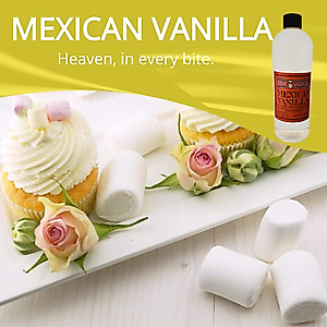 Nutty Montanan Authentic Real Pure Mexican Clear Vanilla (White) 16 Ounce Cold Pressed No Coumarin Imported