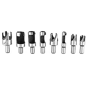 8pcs Wood Plug Cutter Carbon Steel Woodworking Hole Cutting Tool Drill Bit Set Woodworking DIY Electrical Tool