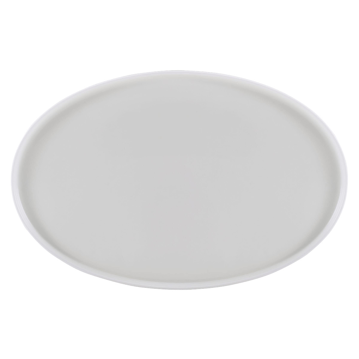 Mikasa Samantha Oval Bone China Lightweight Chip Resisant Serving Tray, 14 Inch, White