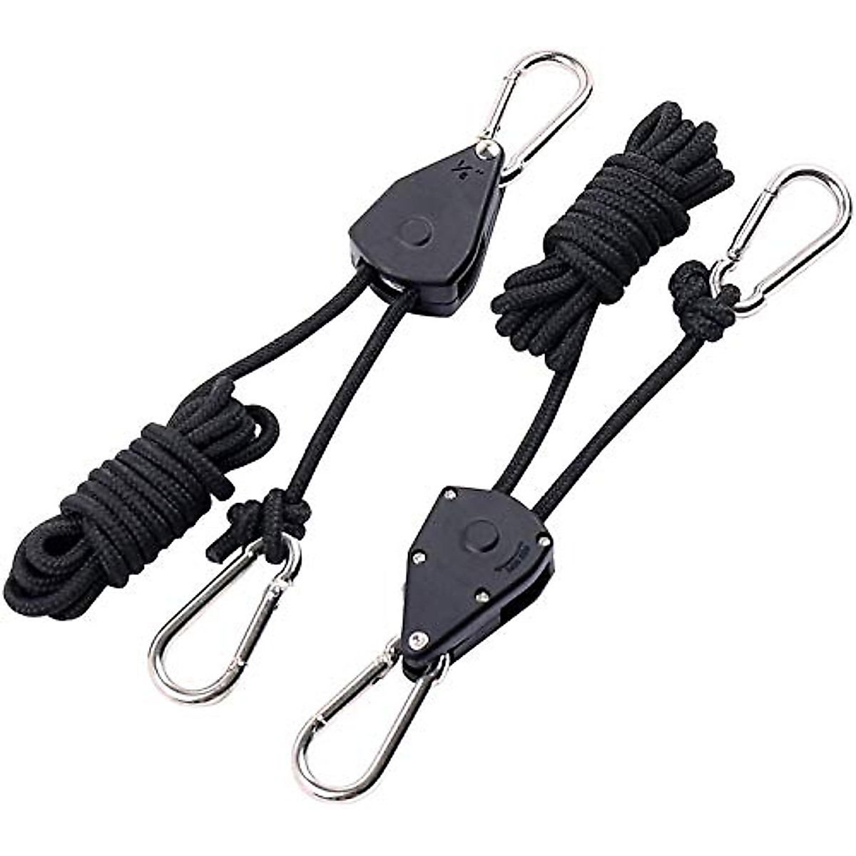 VIPARSPECTRA 6 Pair of 1/8 inch Heavy Duty Adjustable Grow Light Rope Hanger for Grow Light Fixtures & Gardening, 150lb Capacity