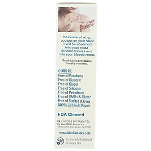 Aloe CADABRA Organic Natural Personal Lubricant, 2.5 OZ