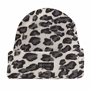 Coal New Jack White Animal Print Fleece Beanie Hat