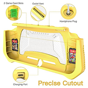 Biftrew asus rog ally 2023 case, Carrying case compatible with asus rog ally Console & Accessories, Hard Case for Travel and Storage, Large Capacity, Orange