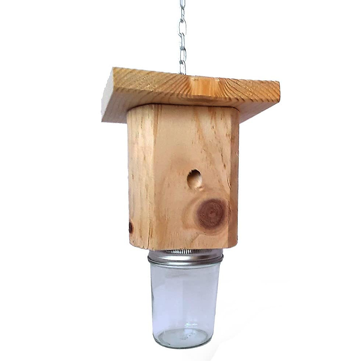 Mac's Best Brothers Natural Wood Cabin Style Carpenter Bee Trap - 1 Trap