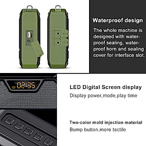 Portable Voice Amplifier 25W Rechargeable Speaker with Microphone Wired Headset Waterproof IPX6 Bluetooth 5.0 Personal Voice Enhancer for Teachers, Training, Meeting, Outdoor, Beach, etc M900