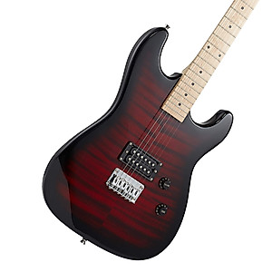 Ashthorpe 39-Inch Full-Size Electric Guitar with Humbucker Pickup (Red), Guitar Kit with Padded Gig Bag, Strap, Strings, Cable, Cloth, Picks