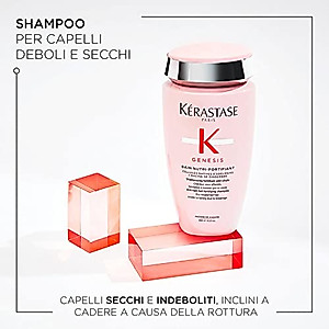 KERASTASE Genesis Bain Nutri-Fortifiant Shampoo | For Weakened Hair Prone to Falling Due to Breakage from Brushing | Provides Intense Nourishment | With Ginger Root | For All Hair Types | 8.5 Fl Oz