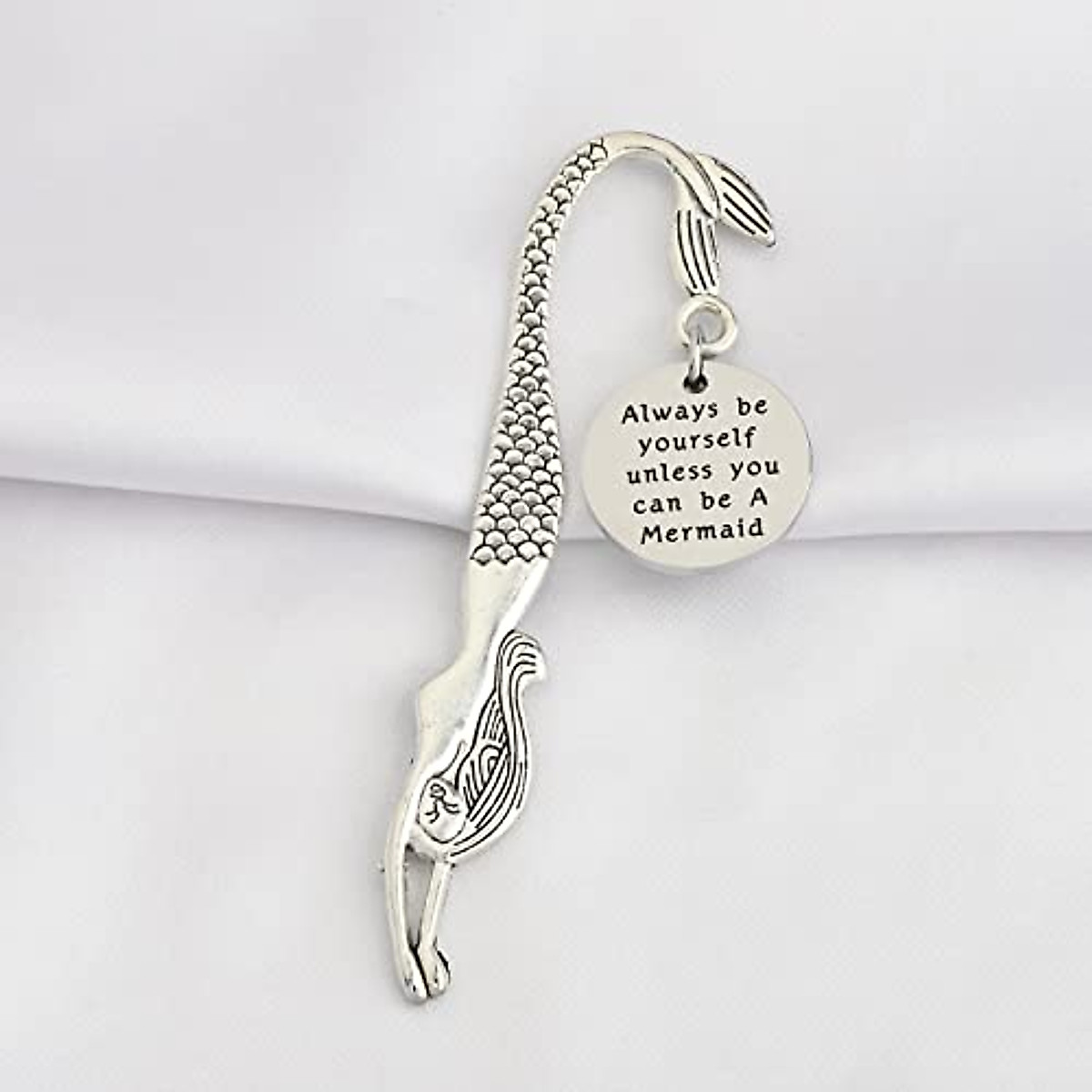 Zuo Bao Mermaid Scale Charm Bookmark Sea Mermaid Quote Always Be Yourself Unless You Can Be a Mermaid Bookmark (Mermaid Bookmark)
